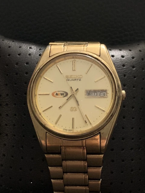 RARE MEN’S SEIKO SQ A&W Root Beer Dress Watch 8223-7189 Good Condition Running EUR 27,66 ...