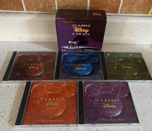 CLASSIC DISNEY 5 x CD Box 60 Years of Magical Music 1999 £15.00 ...