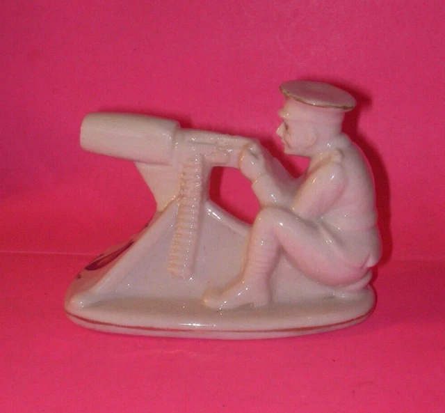 ARCADIAN CRESTED CHINA WW1 Machine Gunner Portsmouth Crest £29.99 ...