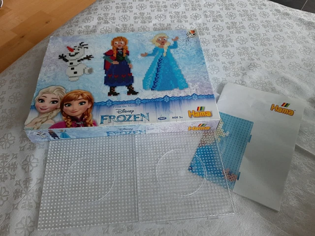 HAMA 7947 BÜGELPERLEN Schablone Eiskönigin Elsa, Anna & Olaf - Ohne ...