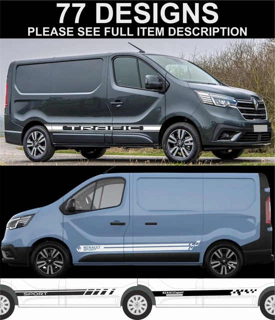 RENAULT TRAFIC SIDE stripes decals stickers renault trafic sport ...