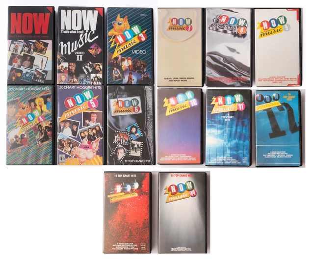 NOW THAT'S WHAT I Call Music VHS video bundle job lot - 1 to 14! Tested ...