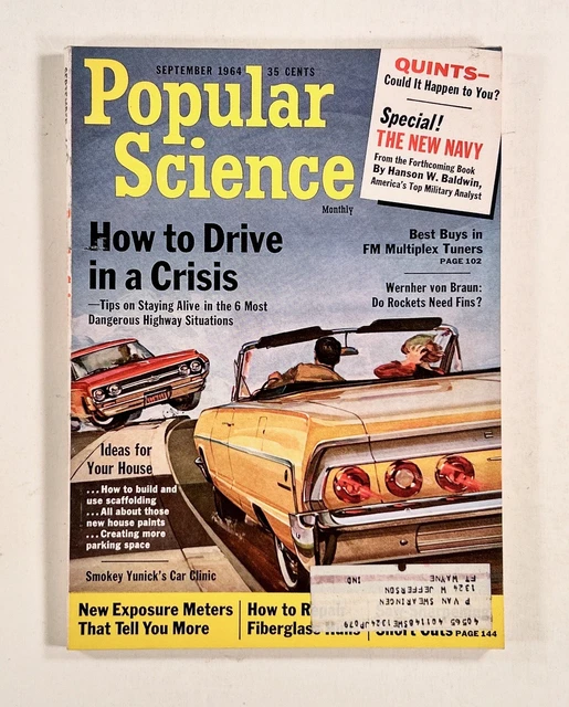 1964 SEP POPULAR SCIENCE Quintuplets JAPANESE BULLET TRAIN Do Rockets ...