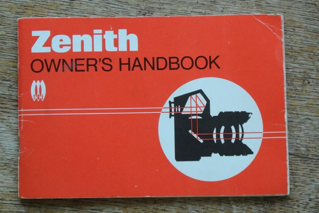 VINTAGE ORIGINAL CAMERA Instructions Manual Zenith Owners Handbook £5. ...