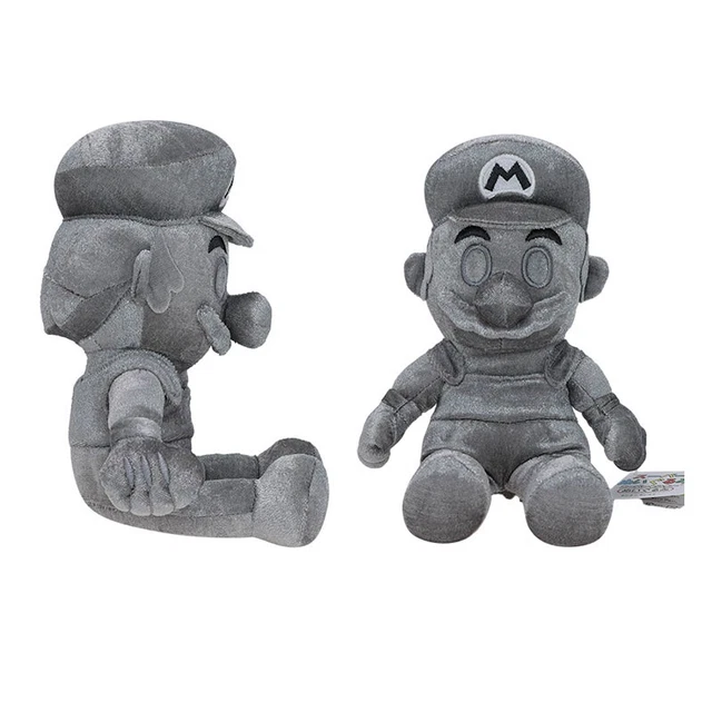 SILVER MARIO PLUSH Toy Sitting Posture Childern Birthady Present Home ...