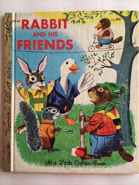 VINTAGE RABBIT AND His Friends Little Golden Book Children's Hardcover ...