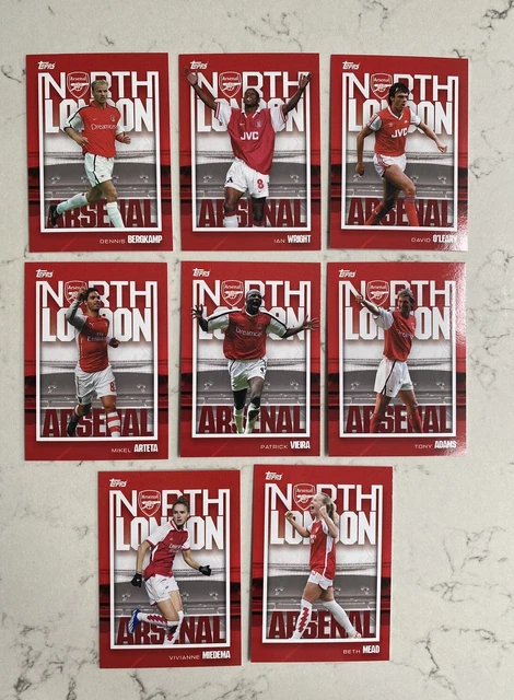 ARSENAL TOPPS SET SQUADRE PREMIER LEAGUE 2024 pacchetto nord Londra ...