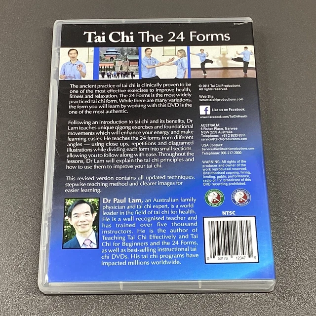 TAI CHI THE 24 Forms DVD Dr Paul Lam Qigong Exercise Health Fitness $25 ...