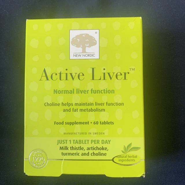 NEW NORDIC ACTIVE Liver For Normal Liver Function 60 Tablets EXP 2028 ...
