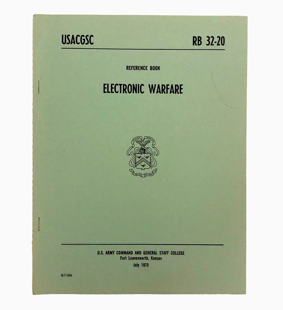 1975 ELECTRONIC WARFARE Reference Book US Army Command College RB 32-20 ...