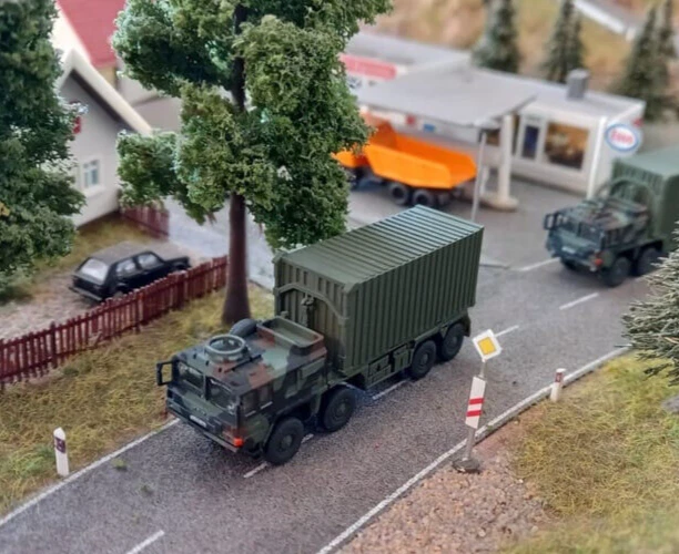 BUNDESWEHR LKW, RMMV HX Multi, Container, Spur Z, 1:220, Unbemalt ...