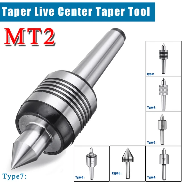 PRECISION MT2 MT3 Live Center Morse Taper Lathe Centre Revolving ...