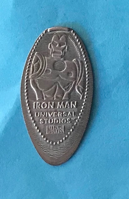 IRON MAN UNIVERSAL Studios Marvel Florida Elongated Pressed Penny £2.00 ...