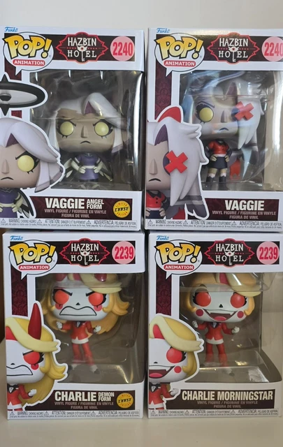 FUNKO POP HAZBIN Hotel Charlie Morningstar & Vaggie Common And Chase £ ...