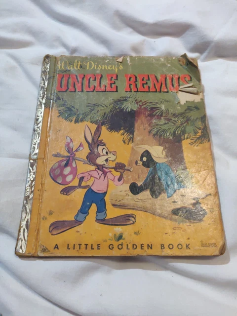 WALT DISNEY UNCLE Remus A Little Golden Book 1976 Brer Rabbit Bear Fox ...