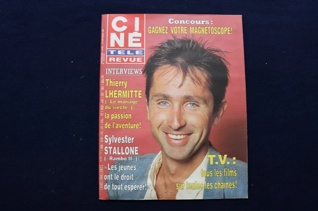 1985 SEPTEMBER 26 Cine Tele Revue Magazine - Thierry Lhermitte Cover ...