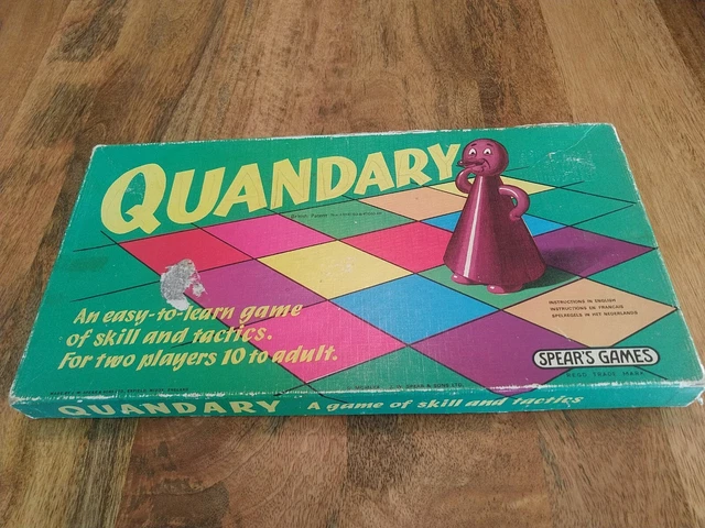 QUANDARY. BOARD GAME Vintage Collectible Retro Classic, Complete 1970 £ ...