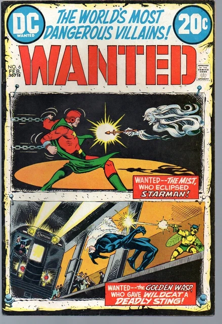 WANTED THE WORLD'S Most Dangerous Villains 6 Starman/Wildcat/Blue Lama ...