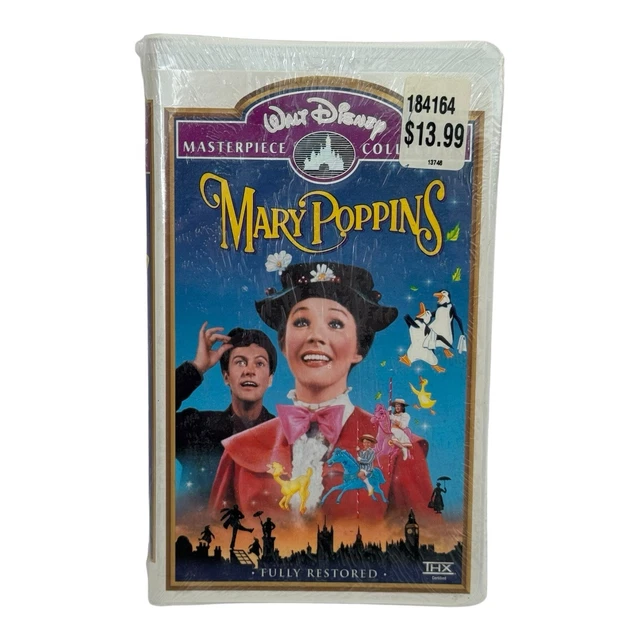 MARY POPPINS VHS Walt Disney Masterpiece Collection Fully Restored ...