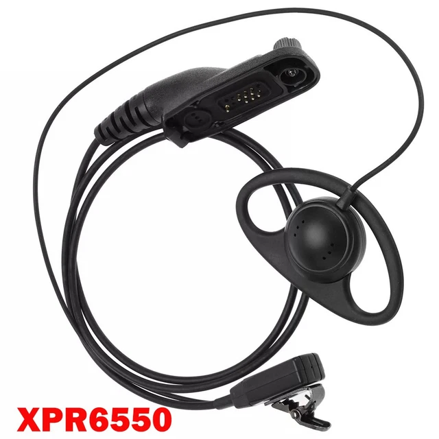 D-SHAPE EARPIECE WITH Mic Multi Pin Headset For Motorola Two Way Radio ...