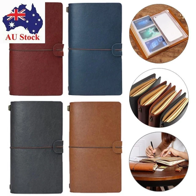 A6 A6 NOTEBOOK DIY Agenda Book Vintage Ledger Book Students $22.73 ...