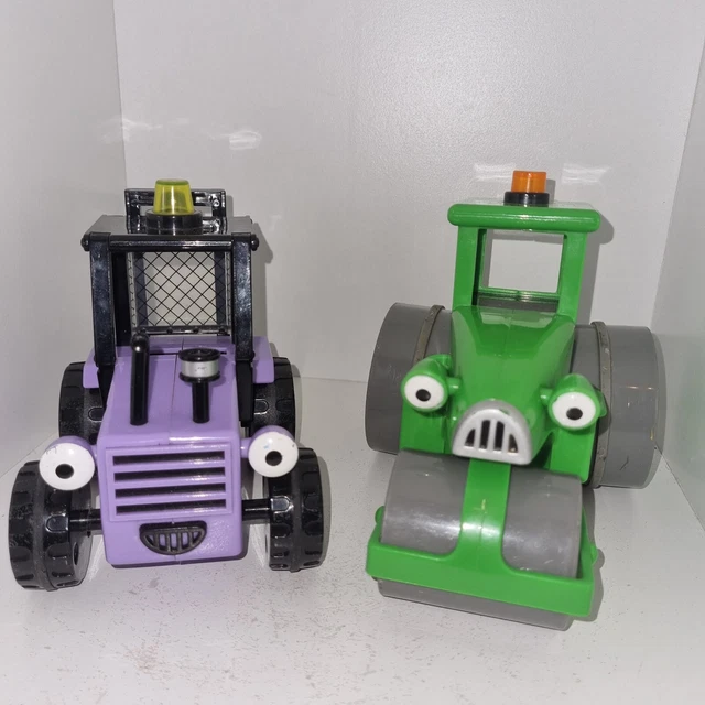 BOB THE BUILDER Friction Trix The Purple Forklift Truck + Rolly Steam ...