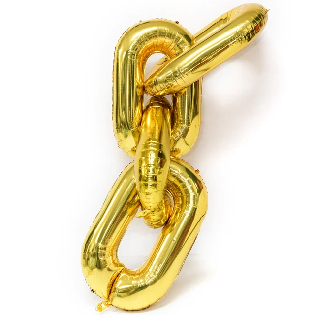 16INCH FOR 80S 90s Party Durable Foil Chain Balloon Weddings Retro ...