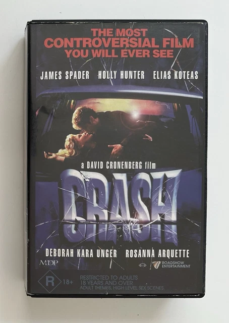 CRASH [VHS] ROADSHOW Big Box Ex-Rental Video Tape David Cronenberg 1996 ...
