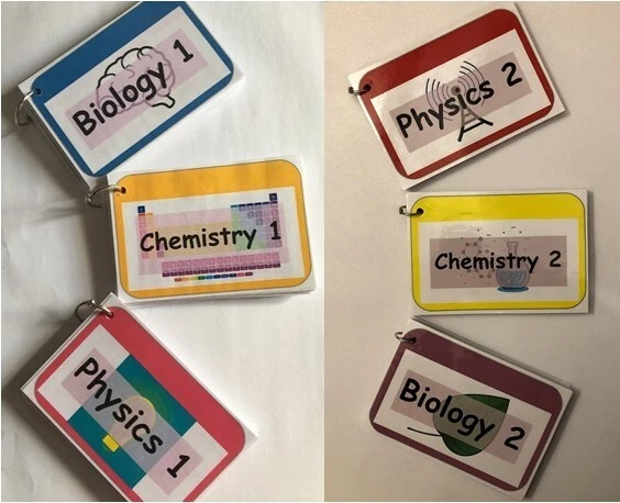 GCSE AQA COMBINED Science Trilogy Revision Learning Cards (Complete Set ...