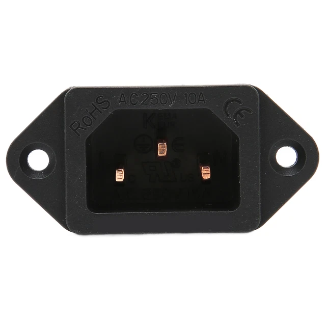 IB70(C) PURE COPPER Iec Female Power Socket Panel Mount Plug Power £12. ...