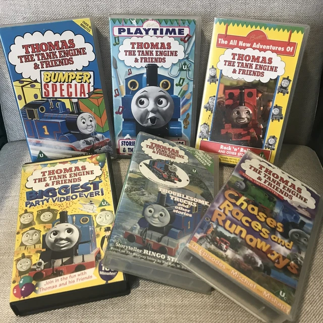 6 X VINTAGE THOMAS THE TANK ENGINE & AND FRIENDS VHS VIDEO TAPES inc ...