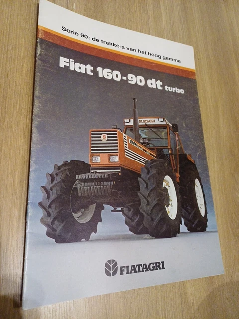 NL(NÉERLANDAIS)-BROCHURE TRACTEUR FIAT 160-90 TRAKTOR PROSPEKT TRATTORI ...