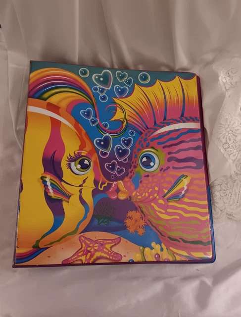 FANTASTIC WORLD OF LISA FRANK Kissing Fish 2" 3-Ring Binder *Exc* $59. ...