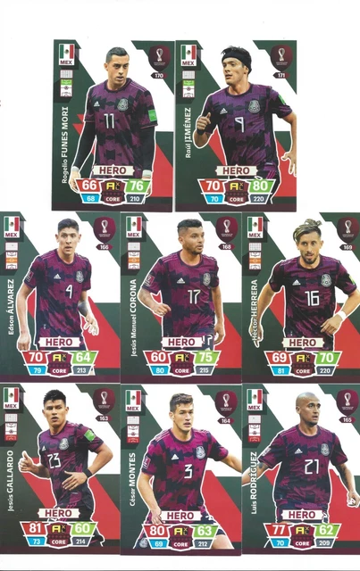 PANINI FIFA WORLD Cup Qatar 2022 8x Hero Core Mexico Nr. 163 - 171 EUR ...
