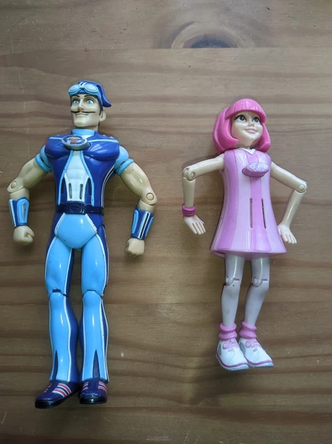 LAZYTOWN SPORTACUS & Stephanie Articulated Figures Mattel 2004 £9.99 ...