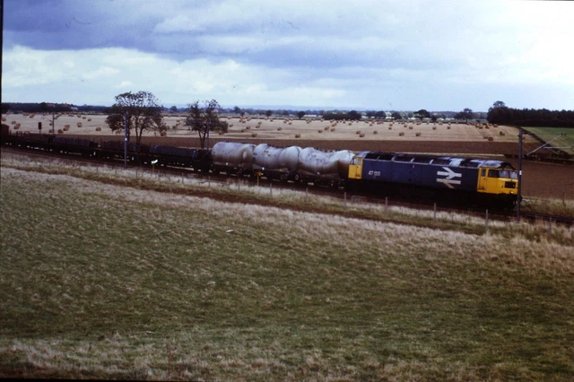 35MM ORIGINAL COLOUR Rail Slide BR Class 47 47120 at Colton Junction 10 ...