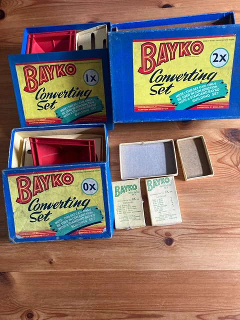 VINTAGE BAYKO BUILDING Sets 50s - 60s with Instructions £12.50 ...