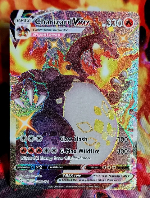 POKEMON TCG #26: Shiny Charizard VMAX SV107/SV122 Shining Fates: Shiny ...
