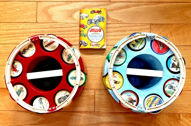 1960S VINTAGE JELL-O Picture Wheels Coins Famous Cars Planes Complete ...