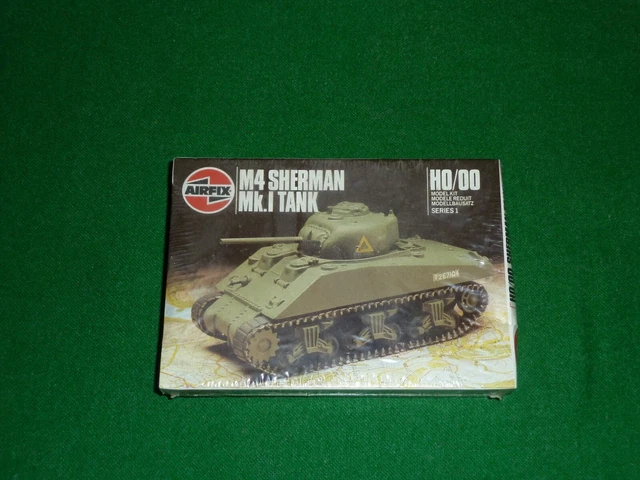 AIRFIX M4 SHERMAN MK1 Tank Scale HO/OO £5.00 - PicClick UK