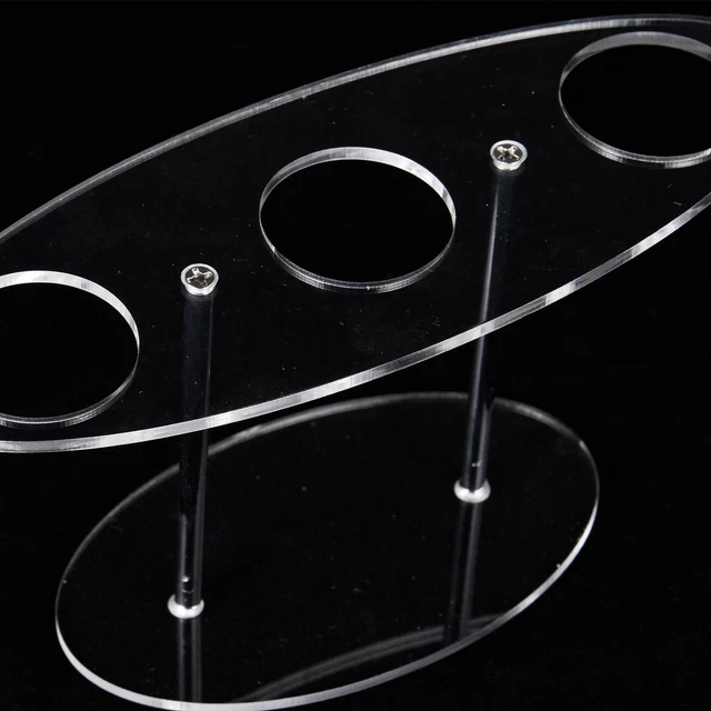ICE CREAM CONE Holder 3 Holes Clear Acrylic Cone Holder Stand Sushi ...
