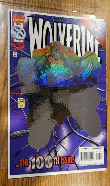 ** WOLVERINE ISSUE #100 Foil Hologramme (Marvel Comics X-Men Deluxe ...