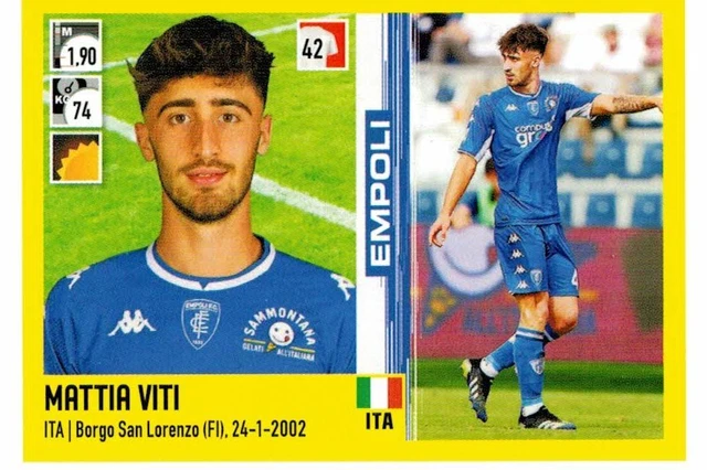 PANINI FOOTBALLERS 2021-2022 Figure No. 86 Mattia Viti (Rookie Sticker ...