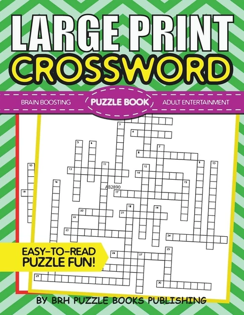 BRH PUZZLE BOOK Large Print Crossword Puzzle Book: Crossword Puzzle ...