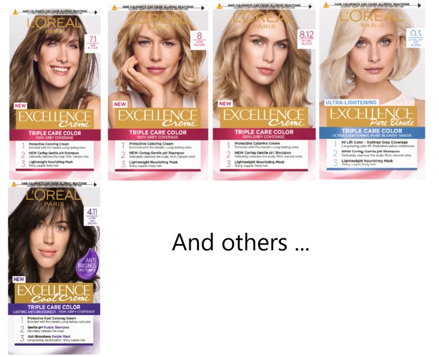L'ORÉAL LOREAL PARIS Excellence Hair Dye Color £13.16 - PicClick UK