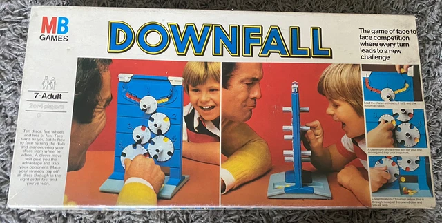 VINTAGE MB GAMES Downfall 1977 Long Box Edition Complete Board Game (no ...