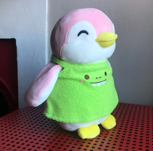 MINISO PINK PENGUIN Plush PenPen Wearing Green Pajama Top Soft Toy ...