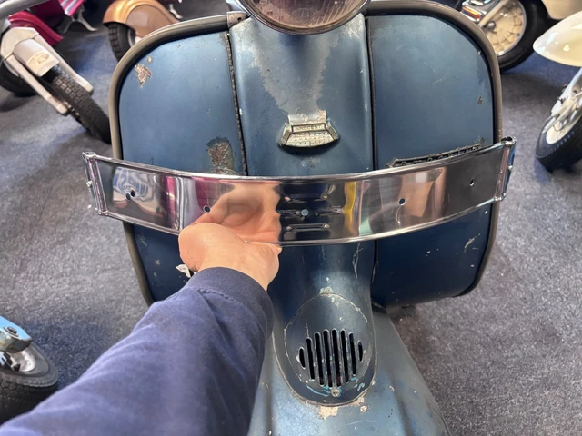 LAMBRETTA & VESPA legshield banner badge bar strip badge holder vigano ...