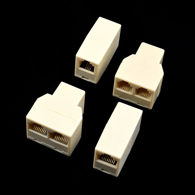 ETHERNET LAN NETWORK Broadband Coupler Connector Adapter Splitter RJ45 ...