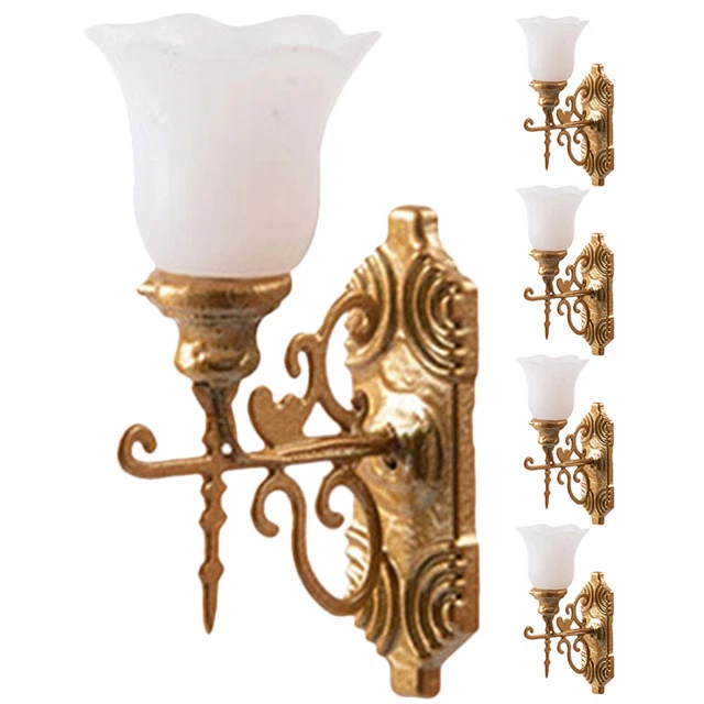 5 PCS APPLIQUE Murale Mini Maison Modèle De Construction Miniature ...